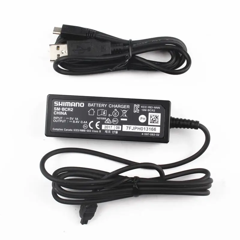 Shimano BCR2 BCR1 Di2 E-tube SM-BTR2 Internal Battery Charger PC Link Black