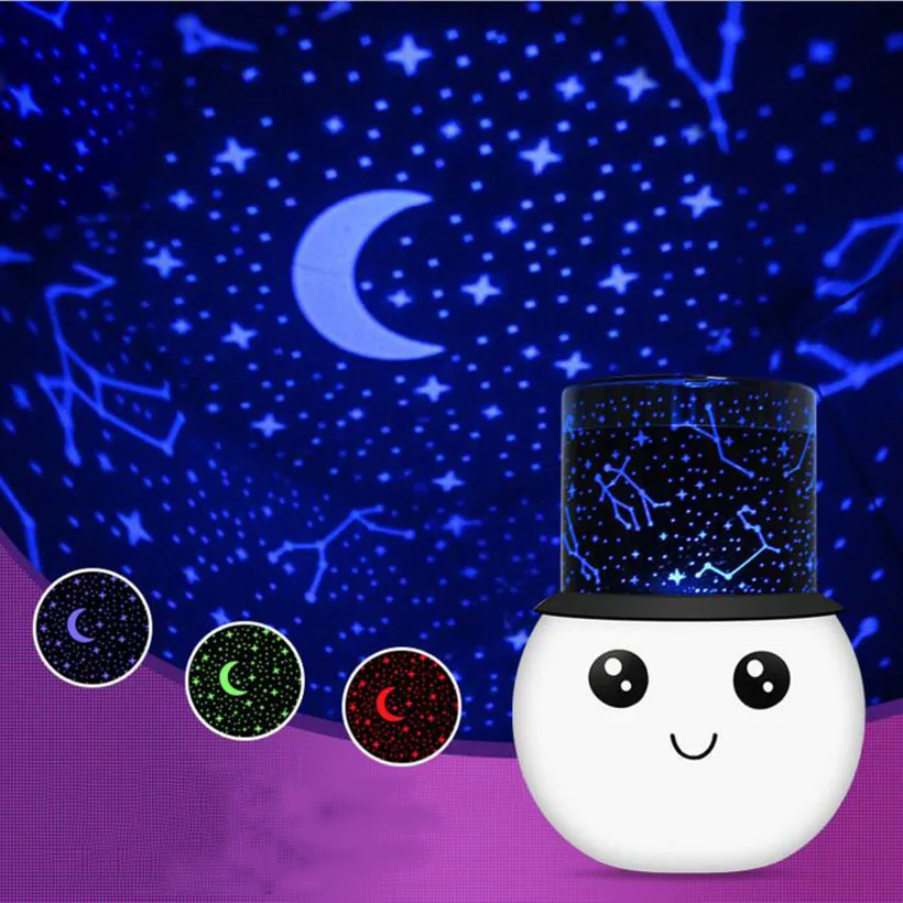 Creative Starry Star Sky Projector LED Night Light Cute Romantic ...