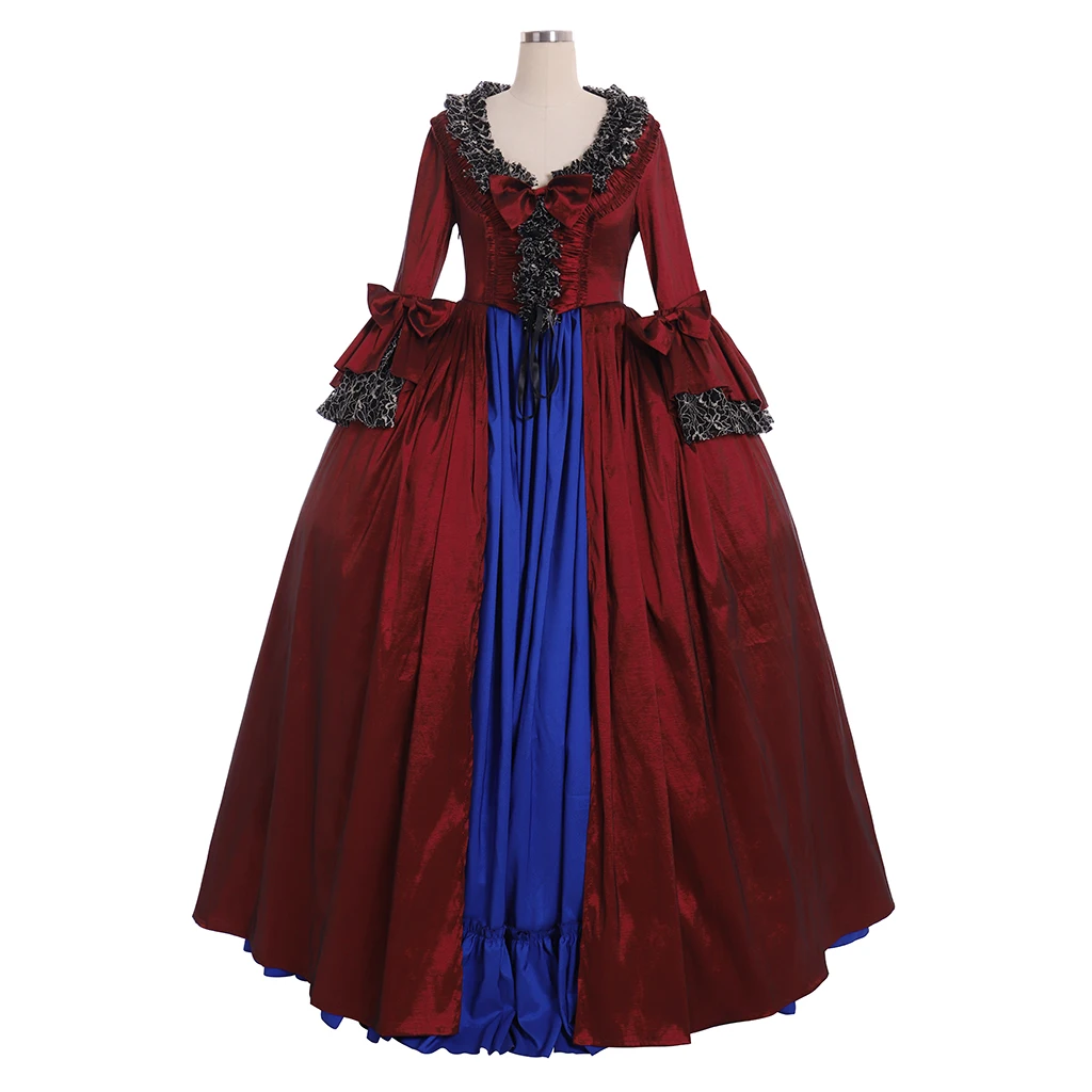 Cosplaydiy Marie Antoinette 18th Century Ball Gown Dress Red Blue ...