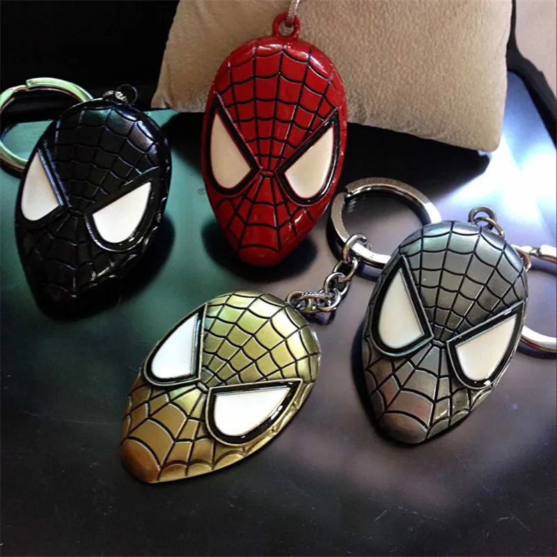 Marvel Super Hero Spiderman Keychains The Avengers The Amazing Spider ...