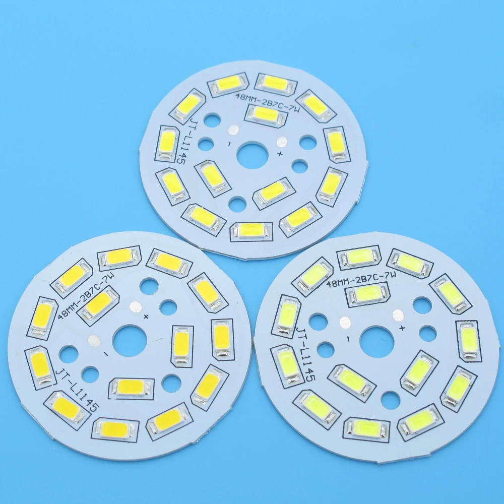 5 adet SMD5730 LED PCB 5W 7W 9W 32mm 40mm 48mm 50mm 60mm 78mm 85mm ...