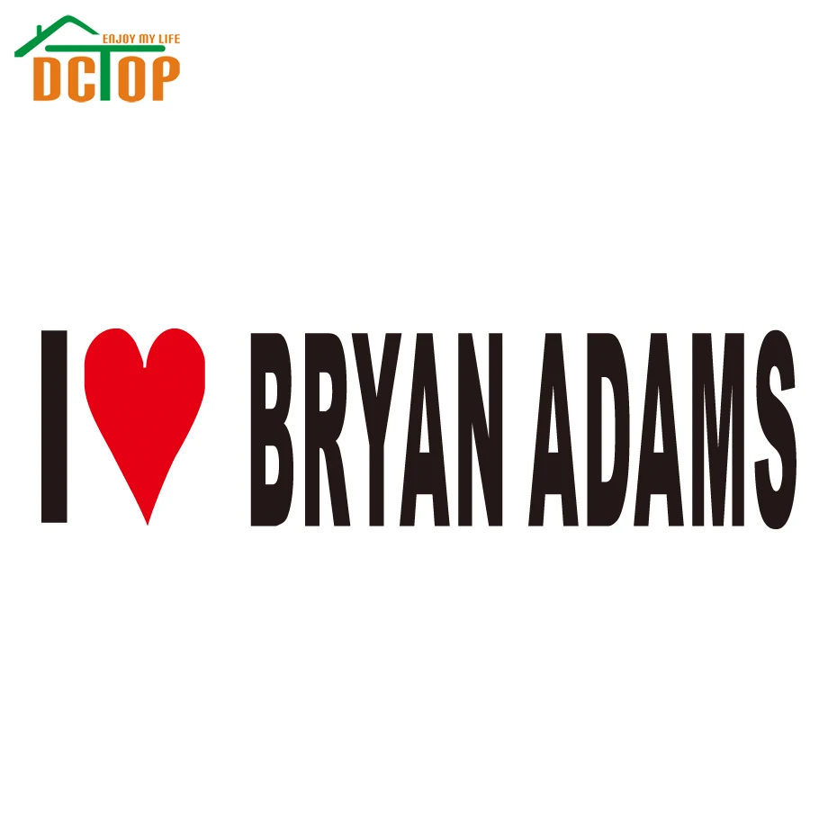 I Love Bryan Adams Funny Bumper Sticker Car Van Bike Truck Sticker ...