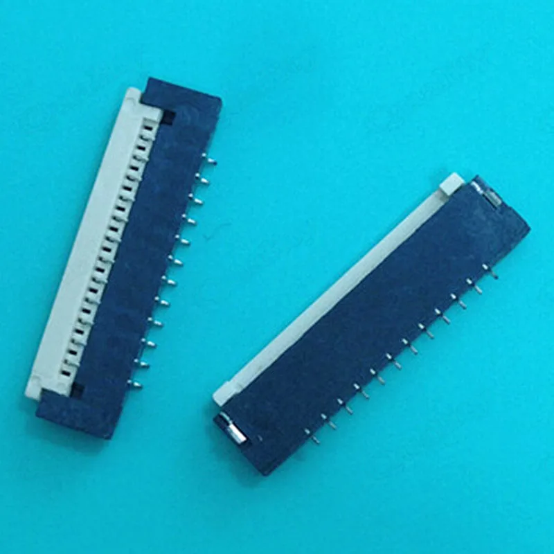 18 Pin Flip Type LCD Screen Line Socket 1.0 Spacing High Temperature ...