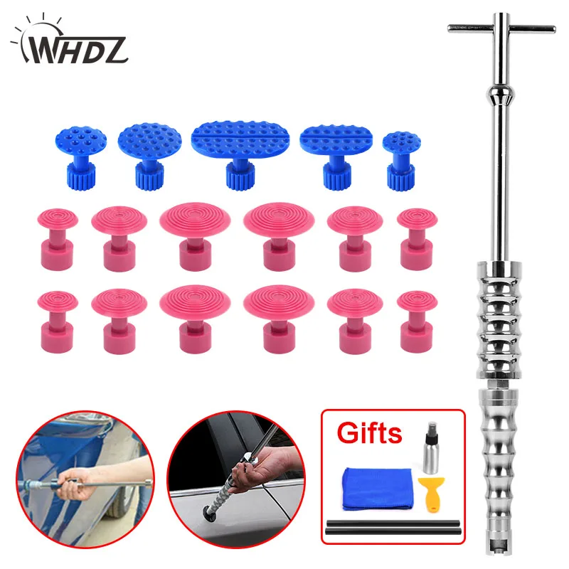 18PCS Hand Tools Kit Dent Puller Slide Hammer GlueTabs for Auto body ...