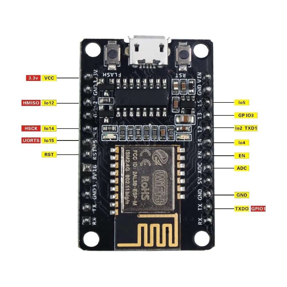 Keywish Wireless Module NodeMcu V3 Lua WIFI Internet ESP8266 with PCB ...