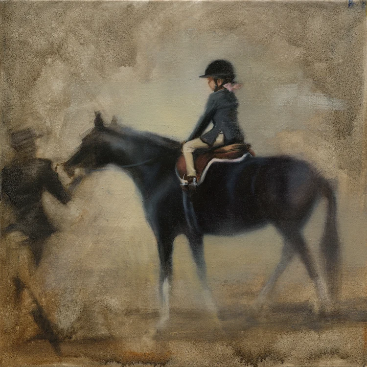 Classical Europe Kid Riding Horse Oil Painting On Canvas Skilled Artist ...