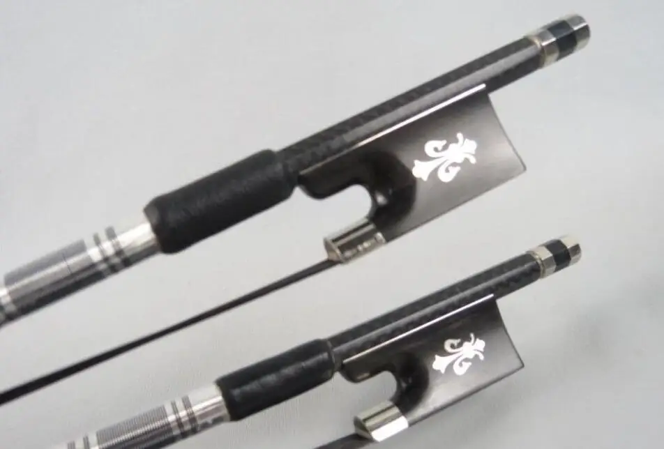 1pcs black hair violin bow Carbon fiber violin bow 4/4,black hair ...