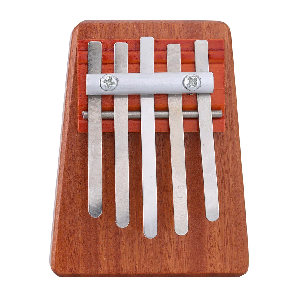 5 Key Mbira Finger Thumb Music Piano Solid Rosewood Education Toy ...