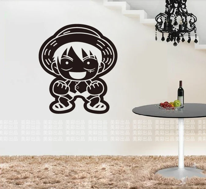 Luffy Wall Decal ONE PIECE Vinyl Wall Stickers Decal Decor Home ...