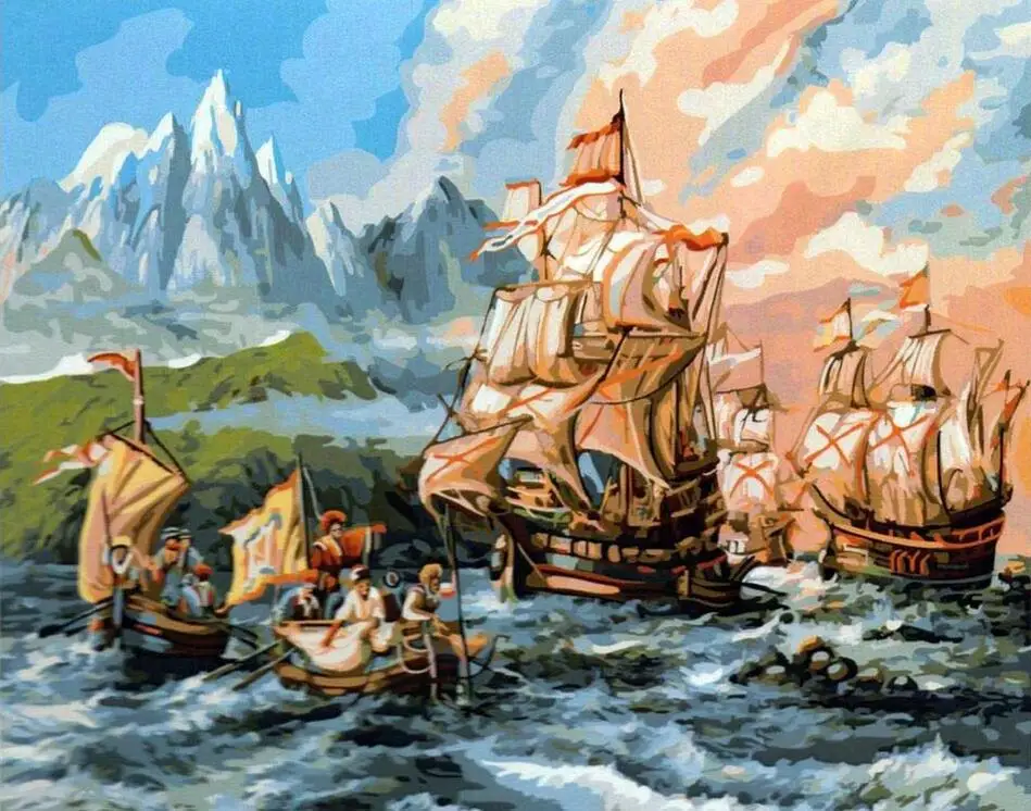 Adventures-in-the-New-World-Coloring-By-Numbers-Digital-Picture ...