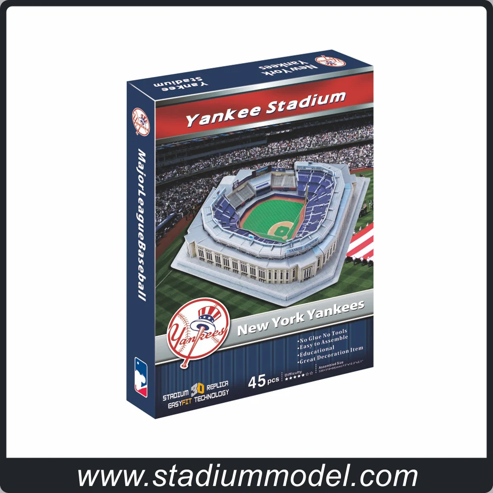 MajorLeagueBaseball MLB Yankee Stadium 3D Puzzle Model Paper DIY model ...