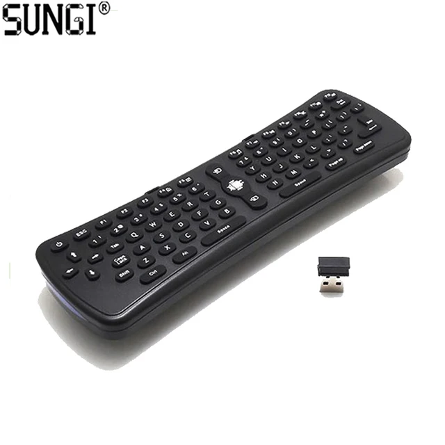 2.4G Wireless Qwerty Keyboard G-sensor Gyro Air Fly Mouse Remote ...