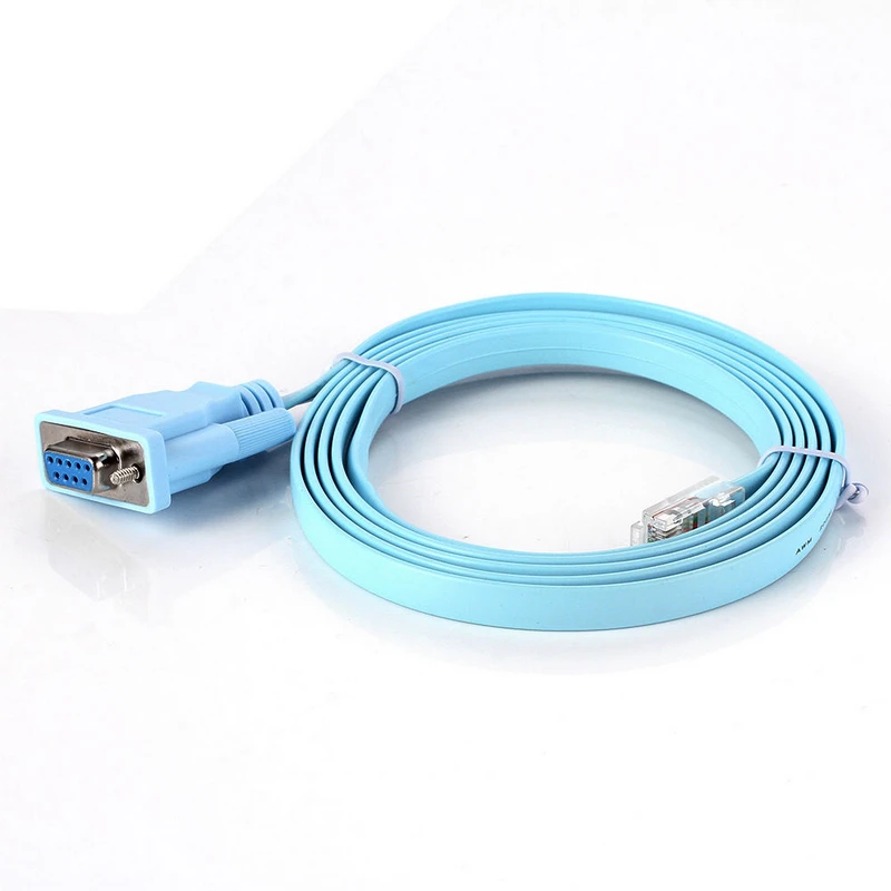 RJ45 Cat5 Ethernet to Rs232 DB9 COM Port Serial Female Cable High ...