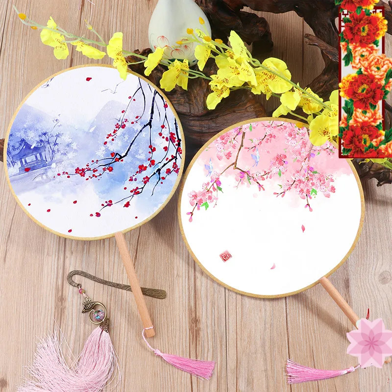 1pc Vintage Palace Style Single Side Round Fan Lady Retro Classical Cos ...
