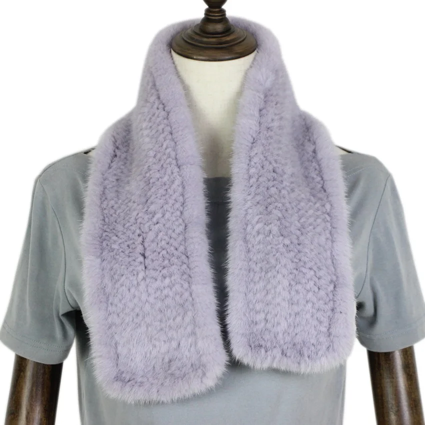 Aliexpress.com : Buy 100% Real Genuine Knitted Mink Fur scarf classics ...
