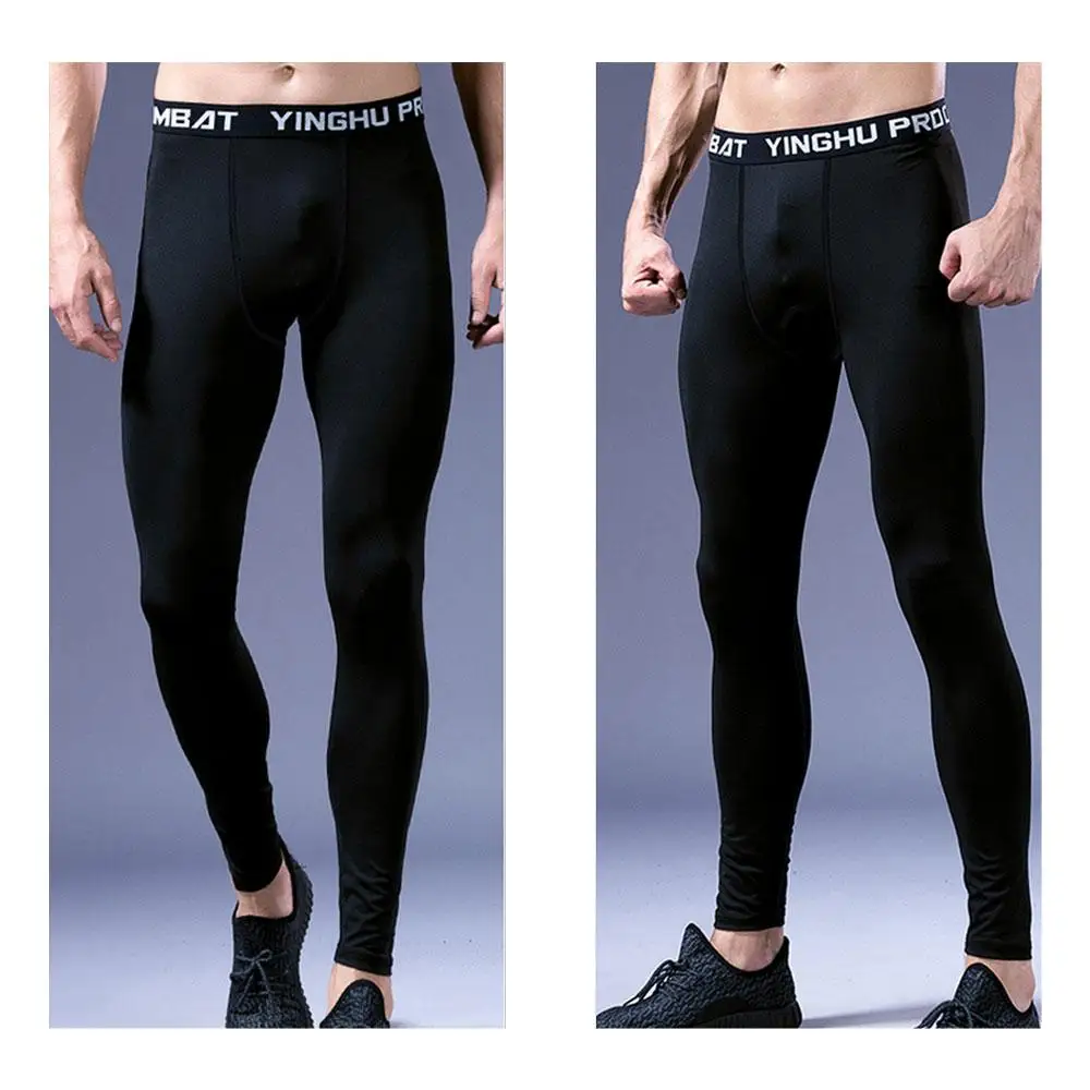Men Fitness Pants Elastic Breathable Anti-sweat Quick Drying Sports ...