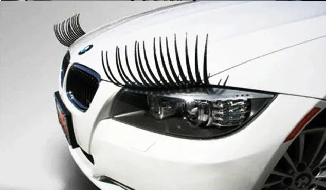 Universal Style Durable Flexible Car Eyelashes Decoration Suv Eyelashes ...