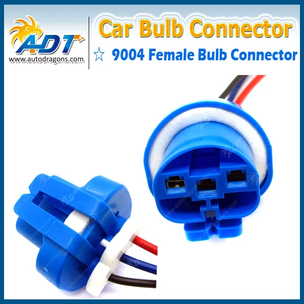 10PCS Female Socket 9004 HB2 Xenon Lamp Wiring Harness for Headlight ...