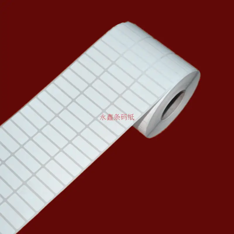 Glossy White Pet Label Sticker 30*10mm 10000pcs/roll Thermal Transfer ...
