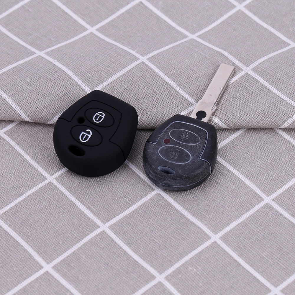 Capa de silicone para chave de carro, 2 botões, capa adequada para ...