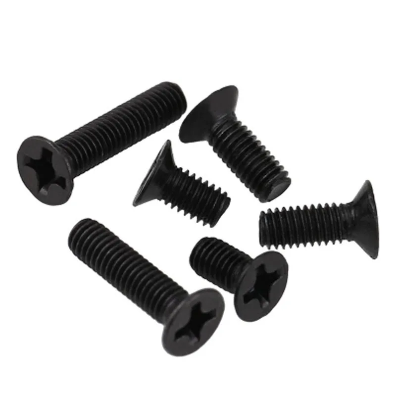 100pcs M1 flat head Phillips screw Mechanical screws Black carbon steel ... 100pcs M1 flat head Phillips screw Mechanical screws Black carbon steel ...