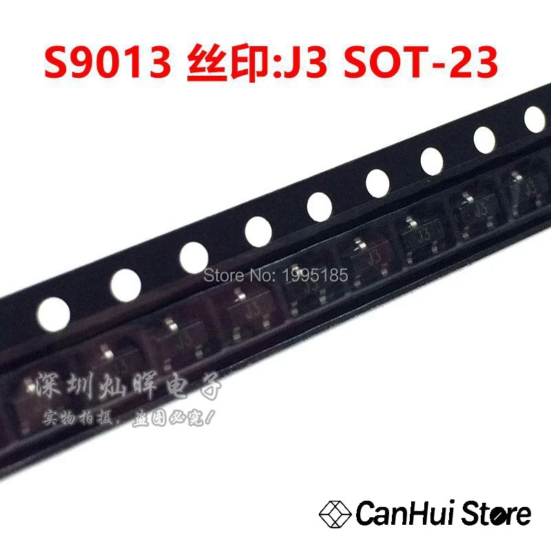 100-unids-lote-SMD-9013-S9013-Mark-J3-SOT-23-transistores-triodo ...