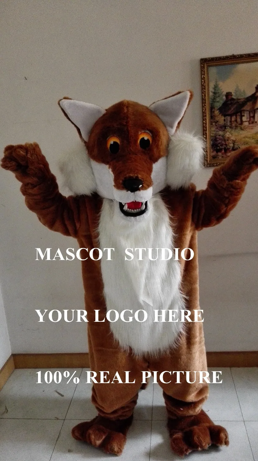 Red Fox Mascot Costume Plush Cartoon Character Custom Fancy Costume ...