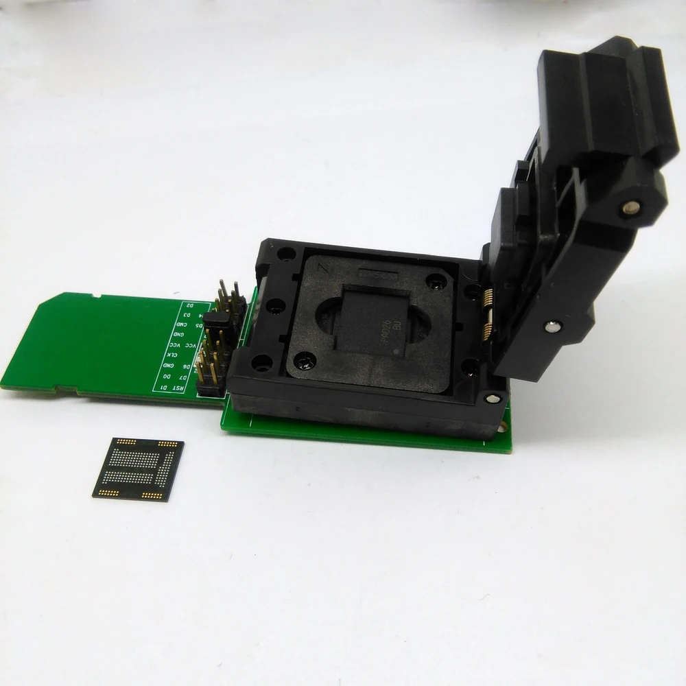 115x13mm Bga221 Emcp221 Socket Adapter To Sd Readerfor Bga 221 Emcp 221 Testingclamshell 