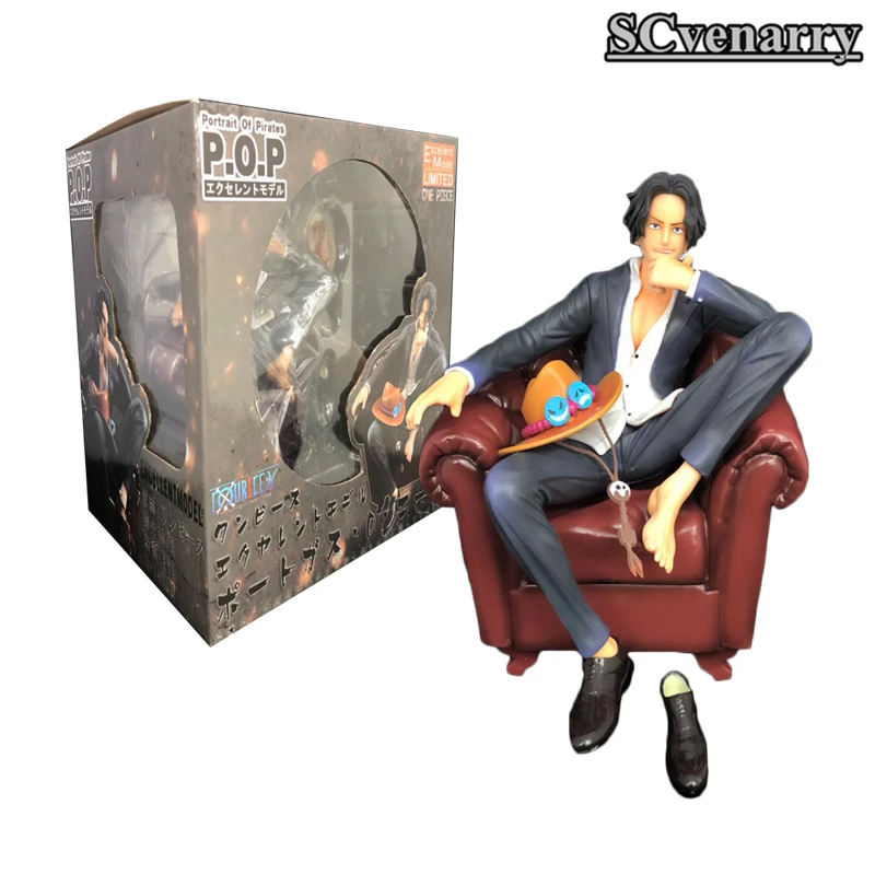 ACE One Piece Sitting Chair Suit Sofa Action Figure Toys Doll Portgas D ...