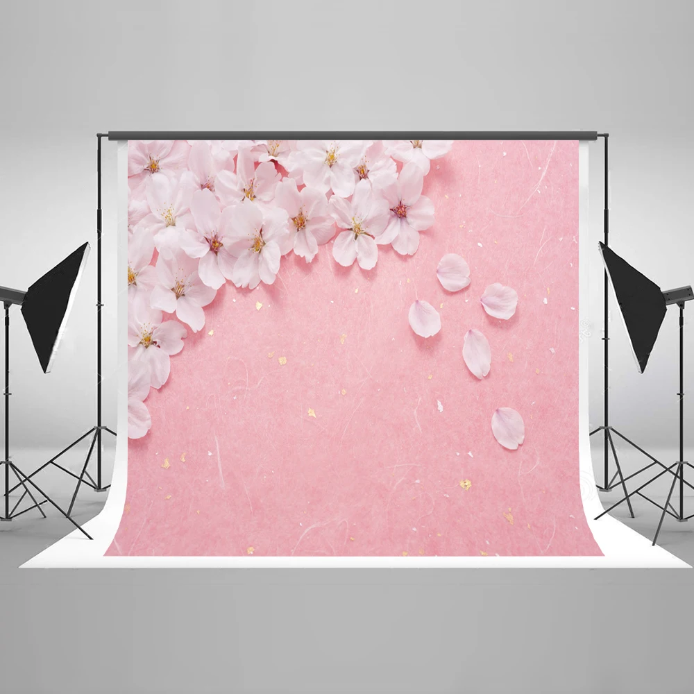 Kate 7x5 Backdrop Photography Cotton Pink Background Peach Blossom ...