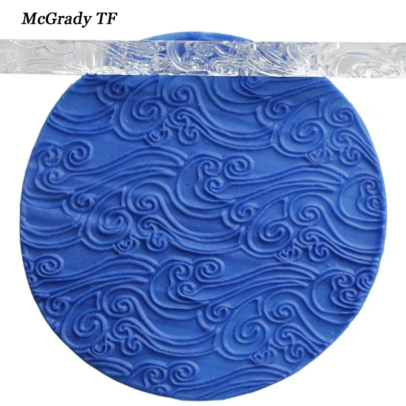 Sea-Wave-Shape-Acrylic-Rolling-Pin-Texture-Embossing-Acrylic-Rolling ...