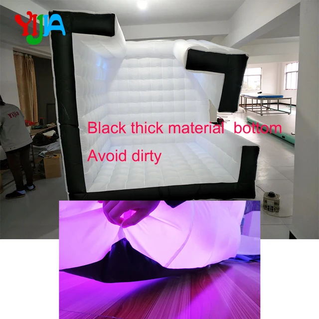Brightly 2.5m Cube Inflatable Photo Booth Backdrop with 2PCS LED Strips ...