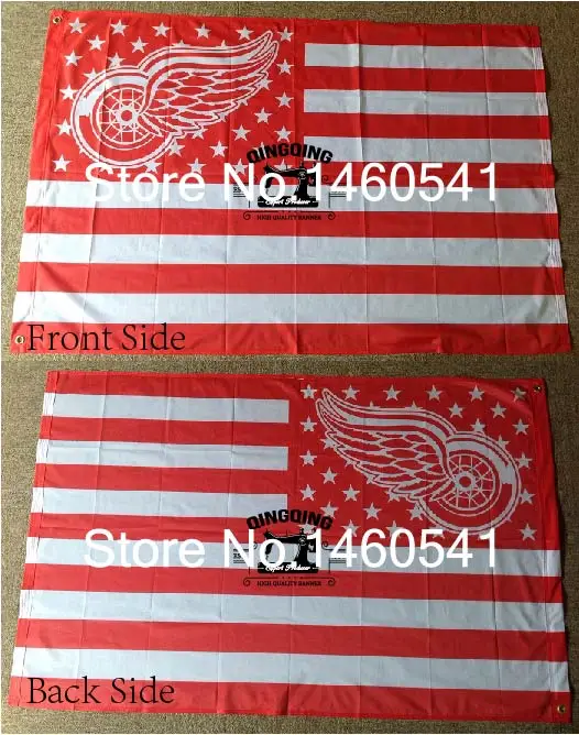 Detroit Red Wings Nation Flag 3ft x 5ft Polyester NHL Detroit Red Wings ...