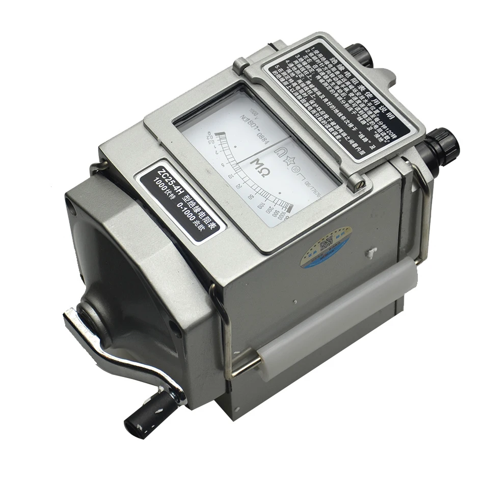 Zc25-4h Insulation Megohm Tester Resistance Meter 1000v Megger ...