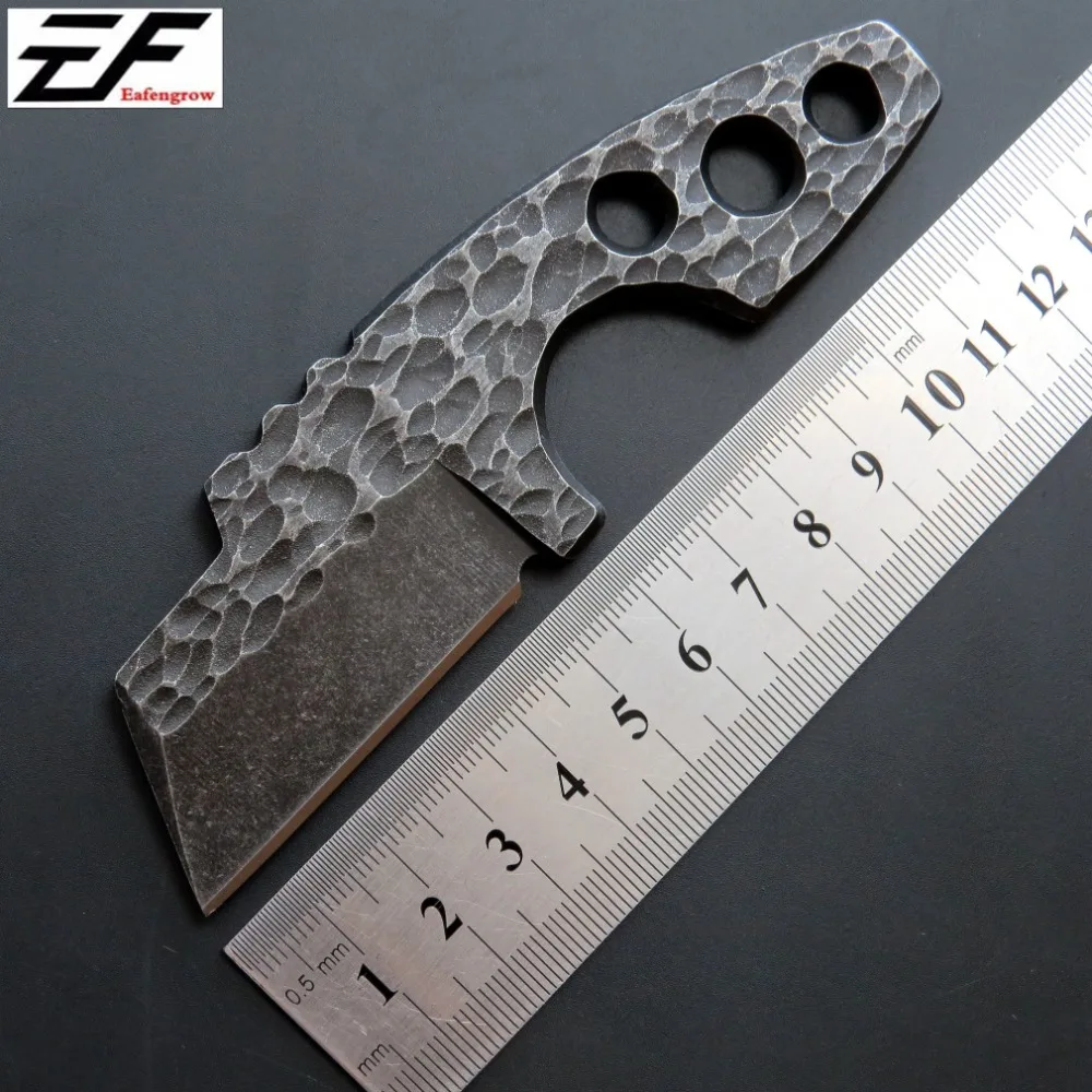 Eafengrow C1103 Straight Knife stone Wash Surface Blade + D2 steel ...