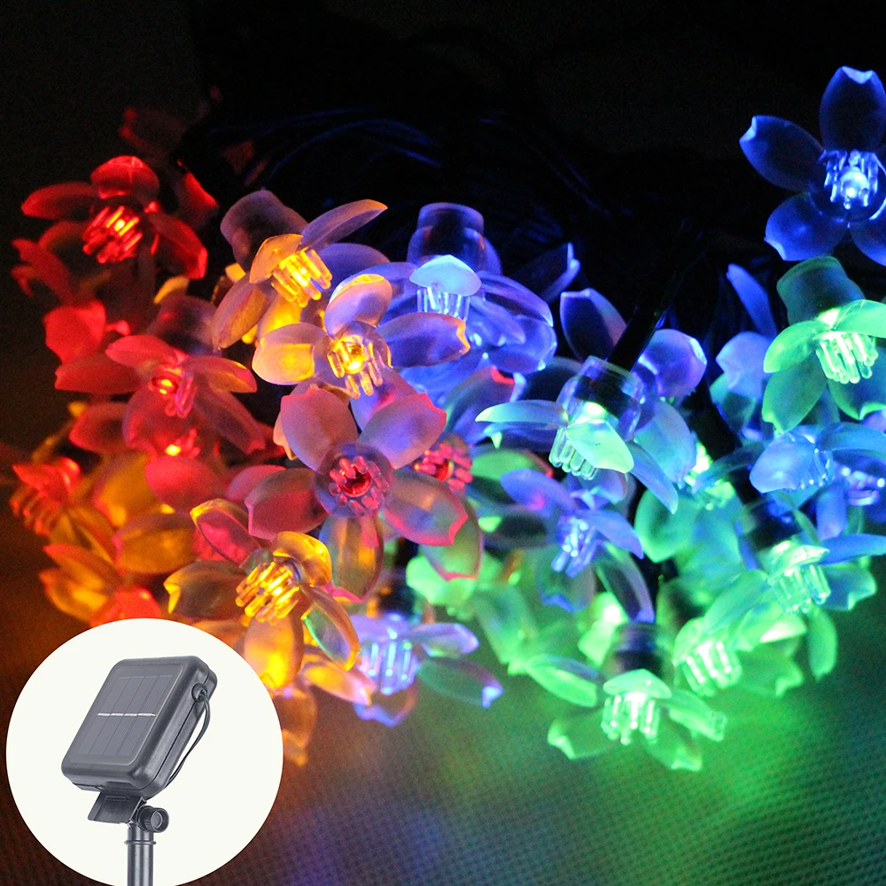 7m 50 led flower fairy string light outdoor waterproof Christmas lights ...