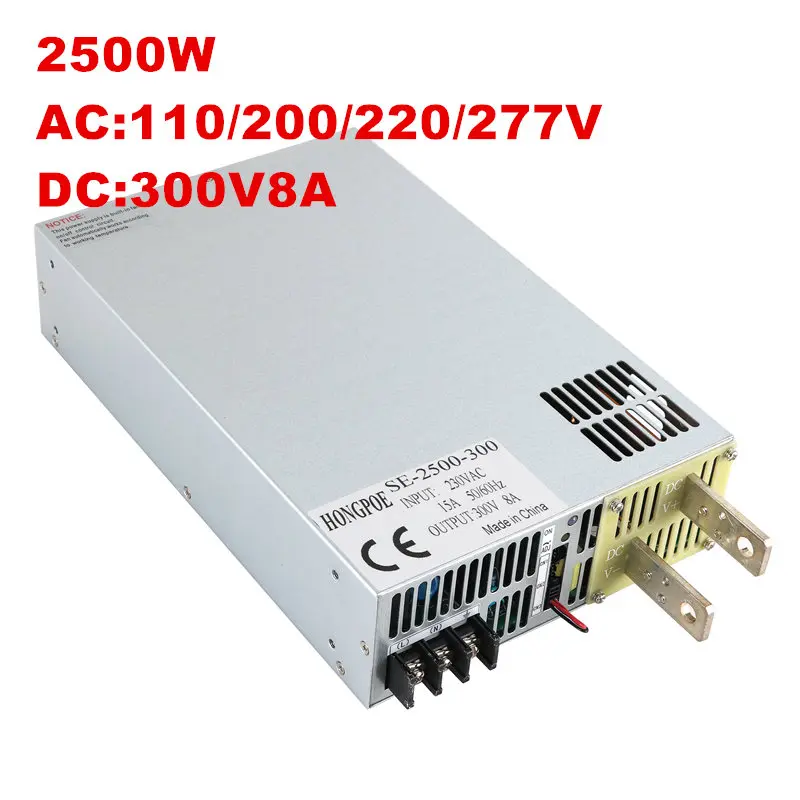 2500W 300V Power Supply 300V Output Voltage Current Adjustable AC DC 0 ...