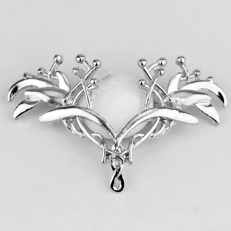 Free Shipping Lord Of The Lady Galadriel Silver Plated Pin Royal Elven ...