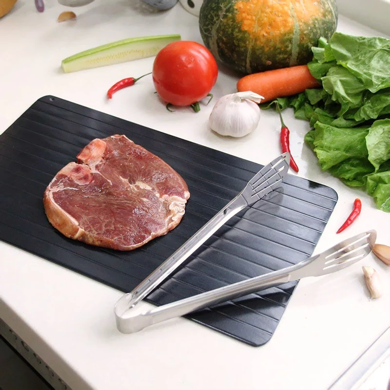 Defrost Tray Quickly Fast Thawing Frozen Meat Magic Metal Plate Rapid ...