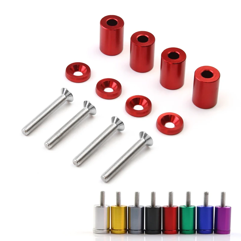 Universal Racing Aluminum 1" Billet Hood Vent Spacer Riser Kits For All ...