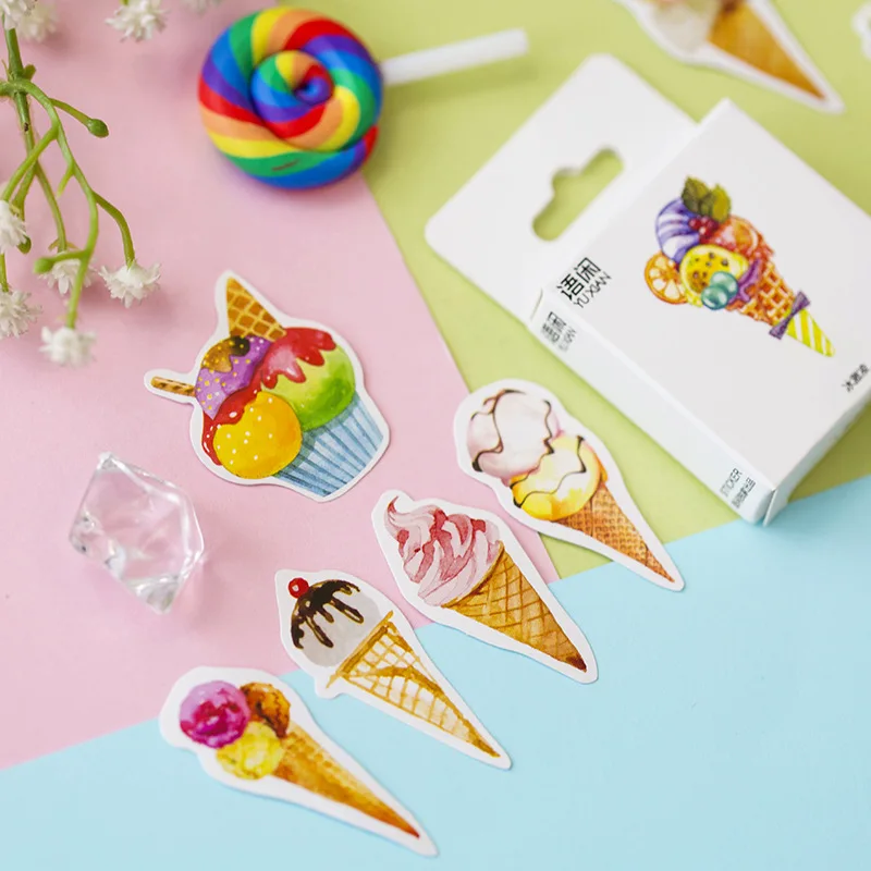 50pcs-lot-Colorful-Ice-Cream-Label-Stickers-Set-Decorative-Stationery ...