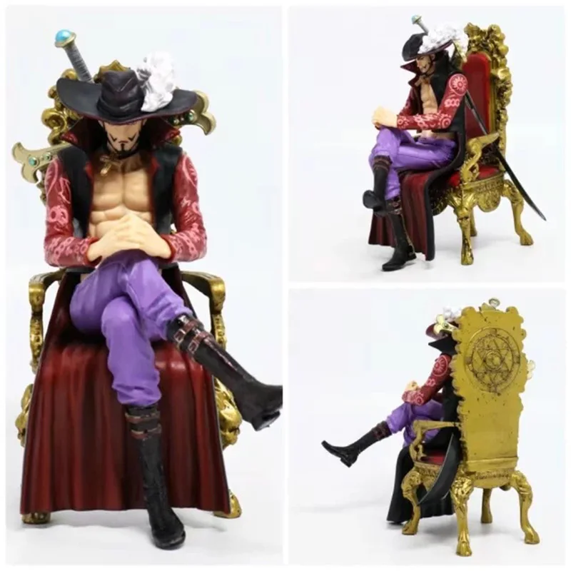 One Piece Dracule Mihawk Action Figure Sitting Ver. Dracule Mihawk PVC ...