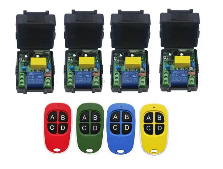 smart home AC 220 v 1 ch RF Wireless Push Remote Control Light Switch ...