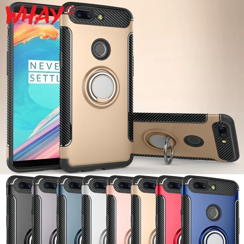 Ring Phone Case For Oneplus 5T Cover Shockproof Magnetic Holder Stand ...