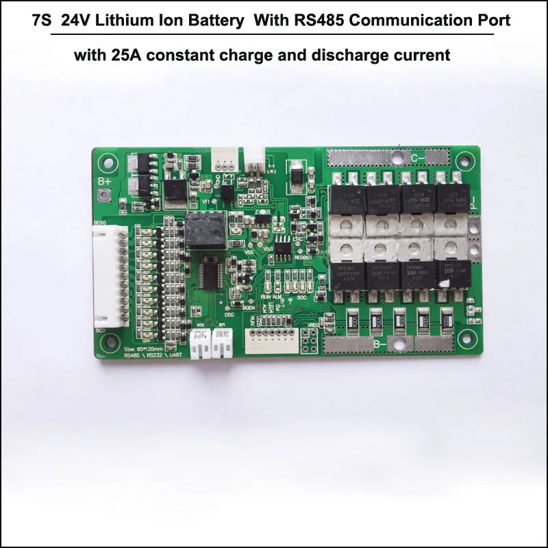 24ボルト7 sスマートbmsでrs485通信とpcソフトウェア管理pcbボードで25a現在のため29.4ボルトリチウムイオンバッテリー ...