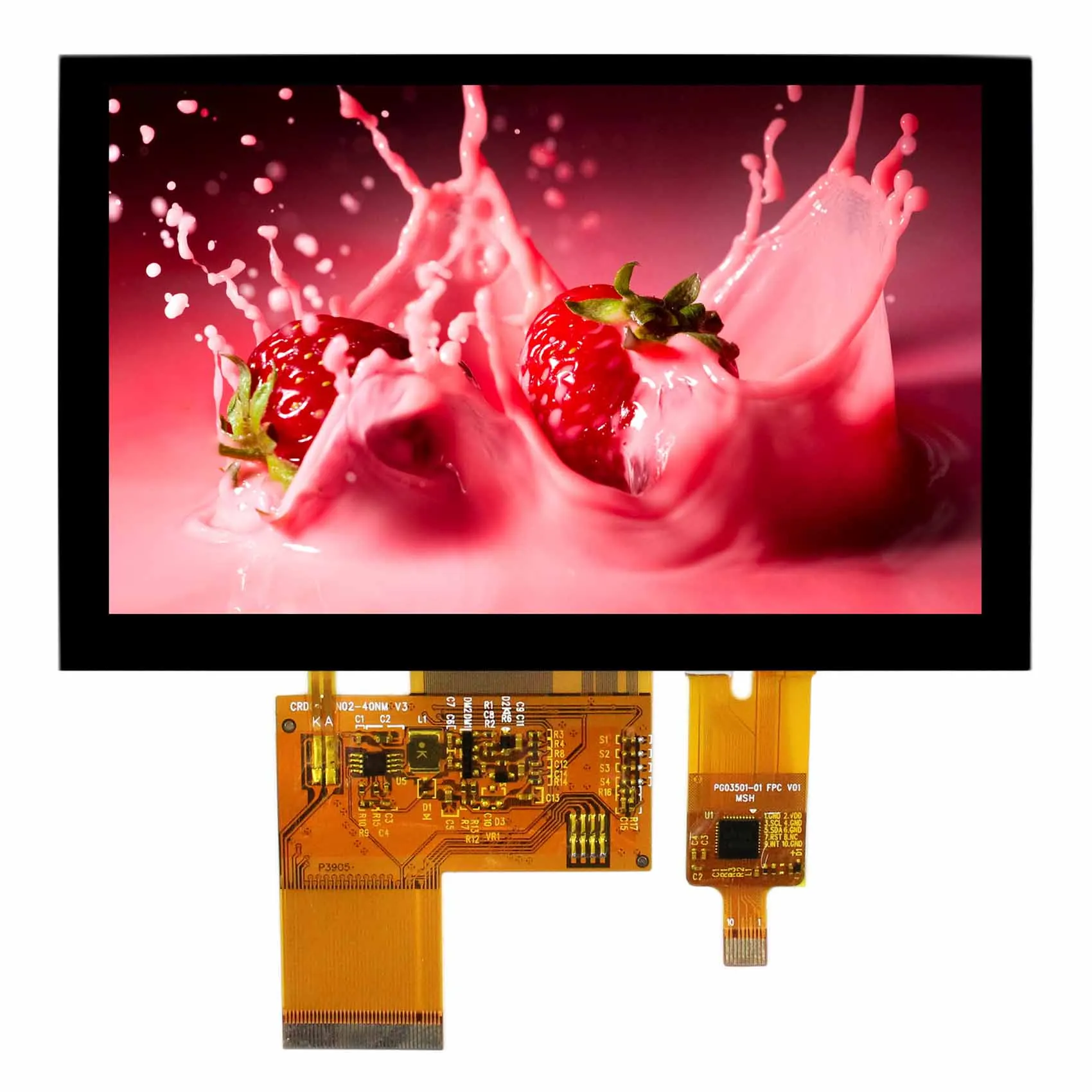 5inch LCD Screen With Capacitive Touch Panel 800x480 40Pin LCD Display ...