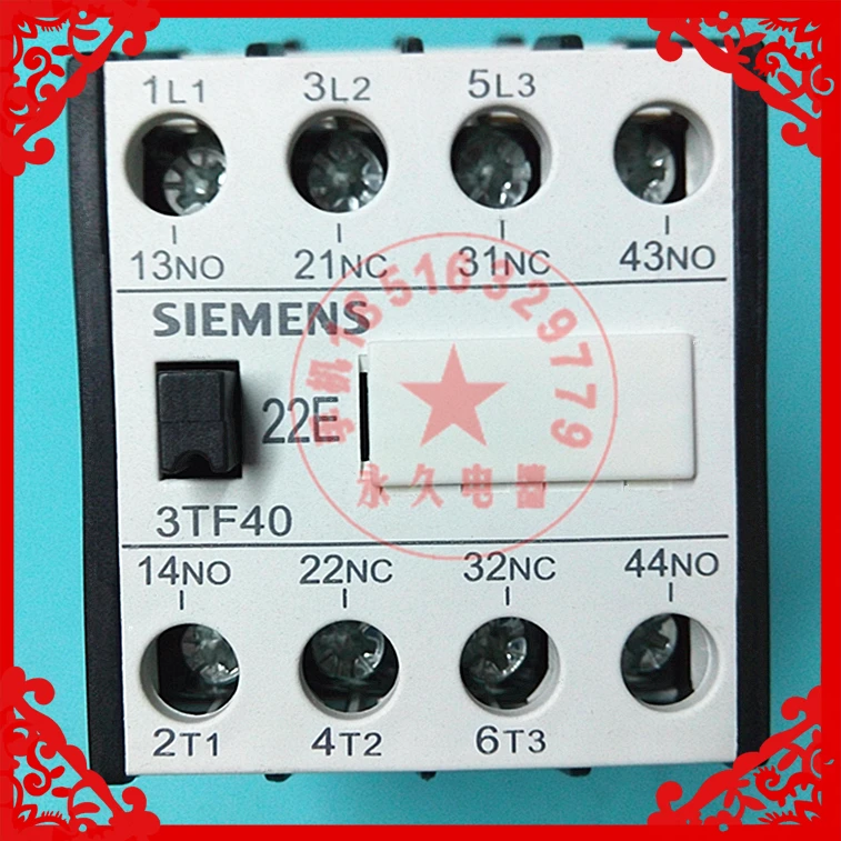 Genuine Siemens 3TF40 22E 22 0X electromagnetic AC contactor ...