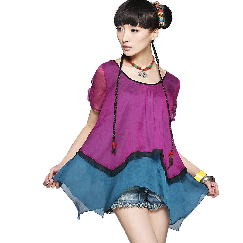 Summer new arrival RIP a chiffon shirt 22120038 Free Shipping|chiffon ...