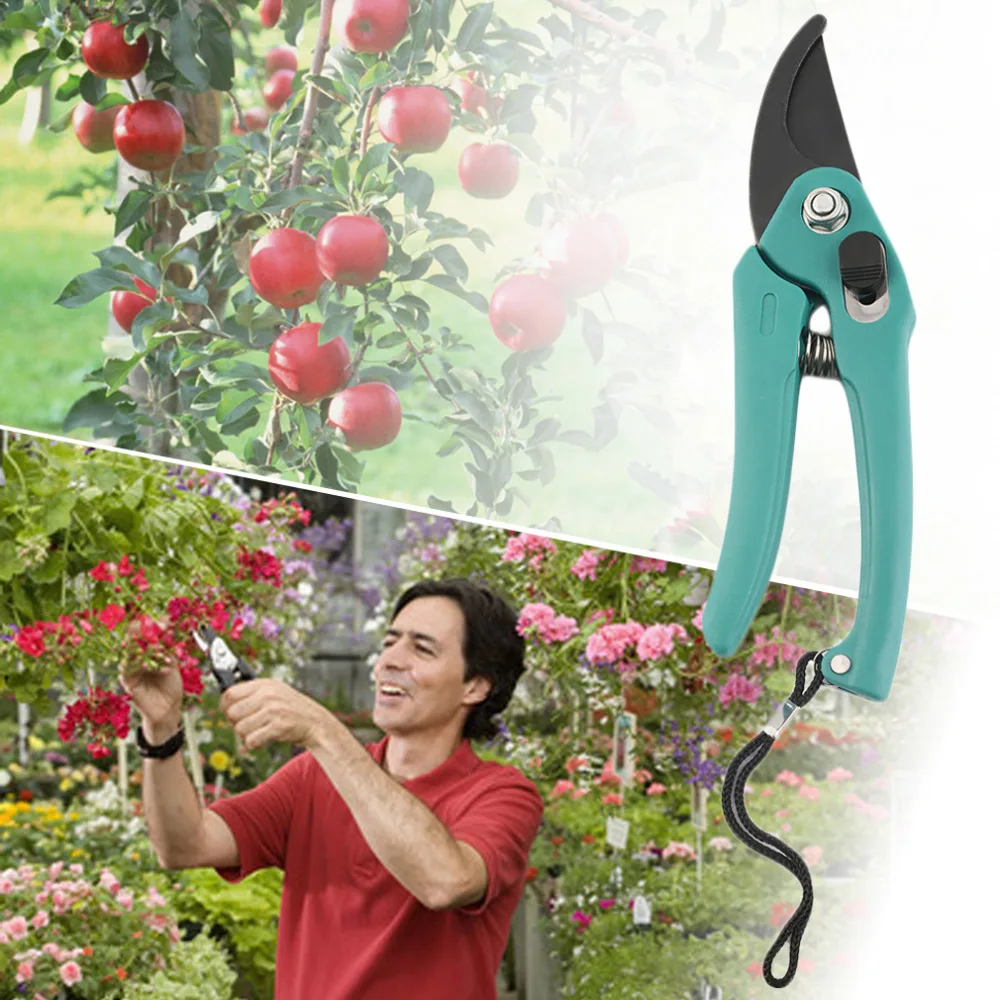 Gardening Pruning Shear Snip Tool Pruner Scissor Branch Cutter Lock ...
