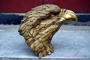 THE 22CM NICE COPPER EAGLE HEAD STATUE|statue hand|copper sheets for ...